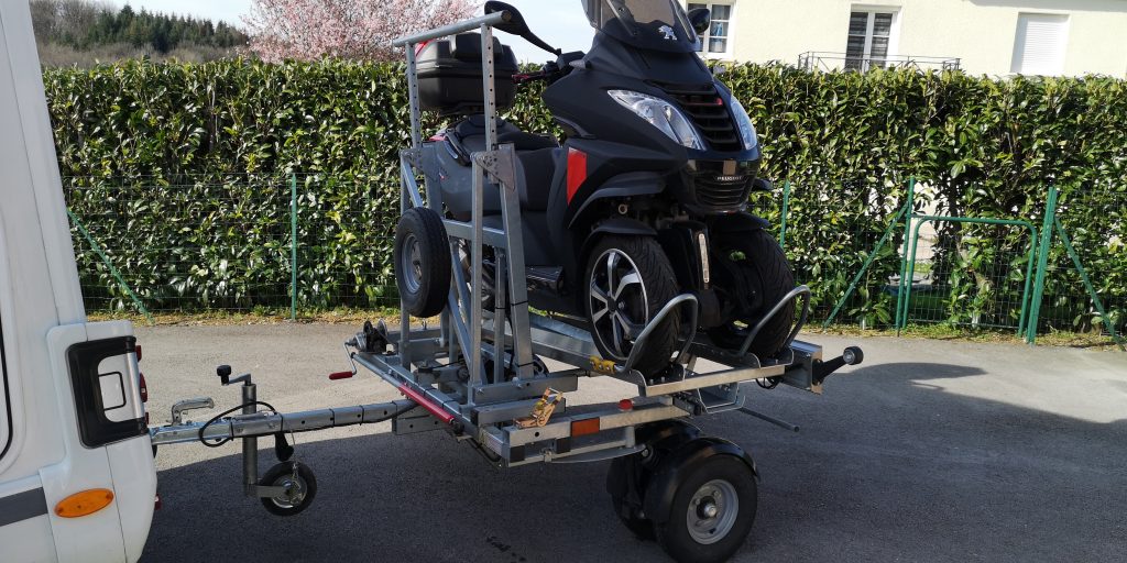 remorque transversale yo pour MP3 à chargement au sol et treuil ...